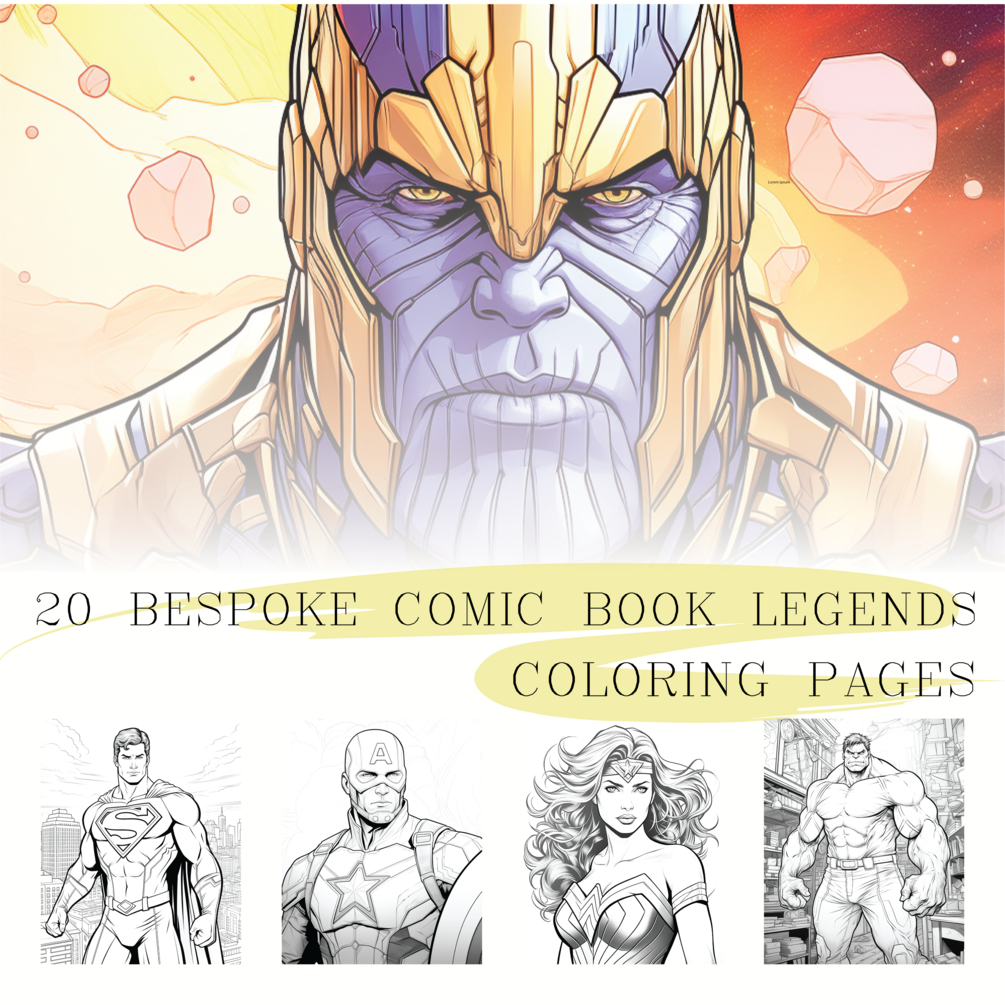 20 Comic Book Legends Downloadable Coloring Pages