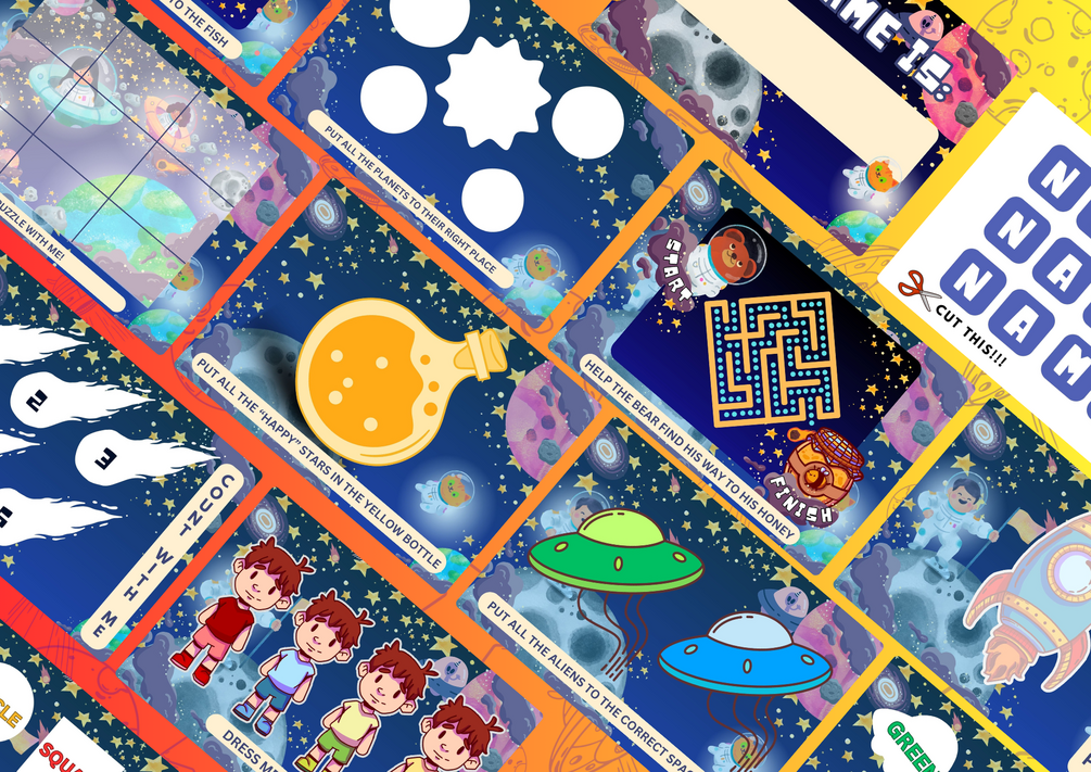 Space Theme Busy Book for Kids: Into The Space (Kreative Quackers)