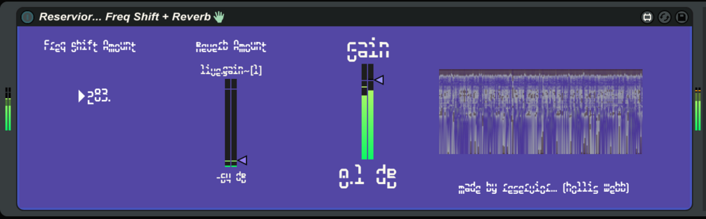 Reservior... 'Freq Shift + Reverb'