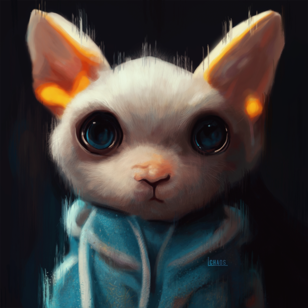 " Cute Baby Cat" Digital Art