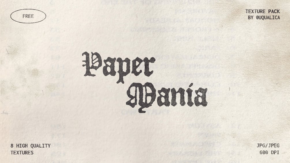 Paper Mania - Free Texture Pack