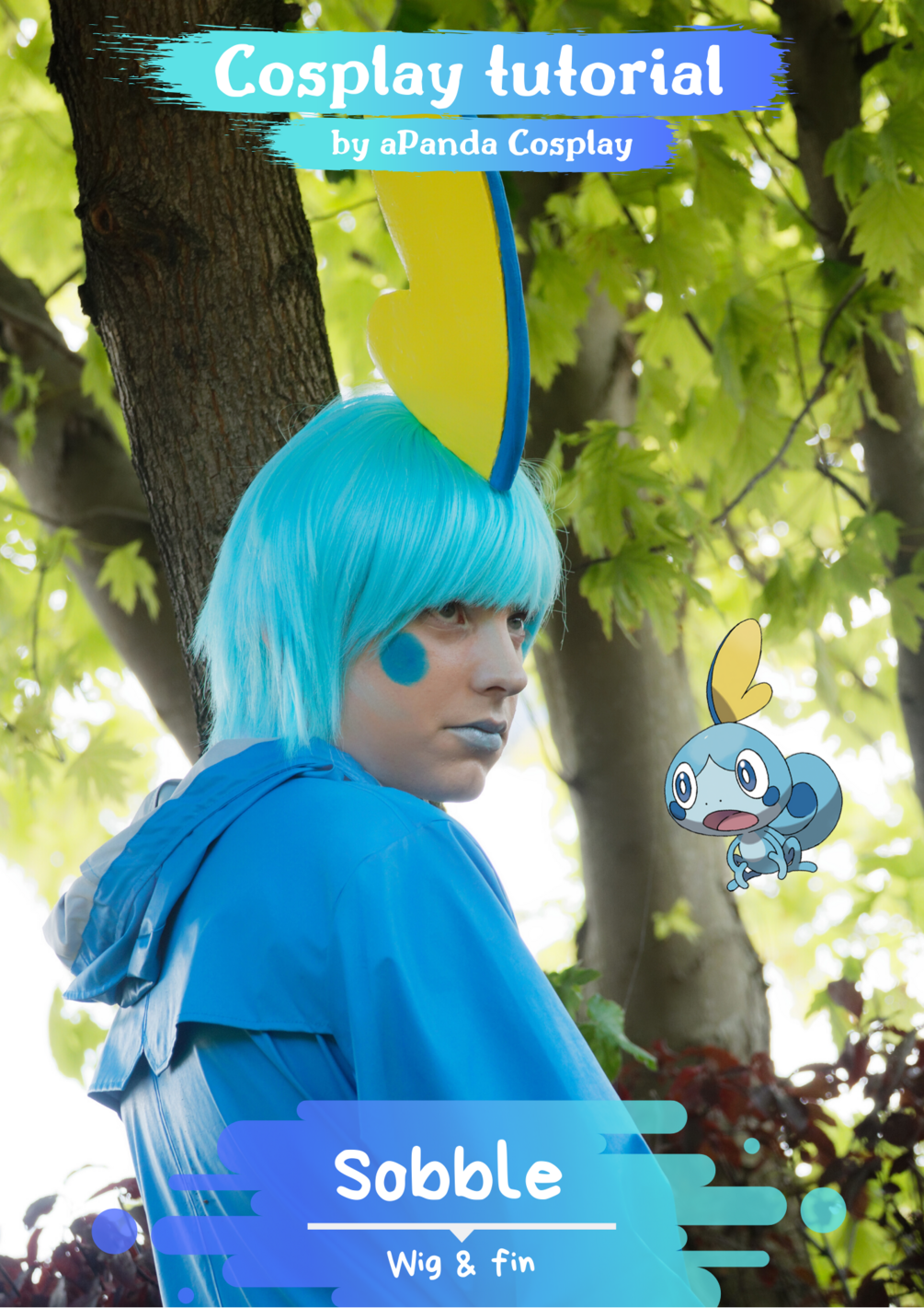 Cosplay tutorial : Sobble wig & fin [English version]