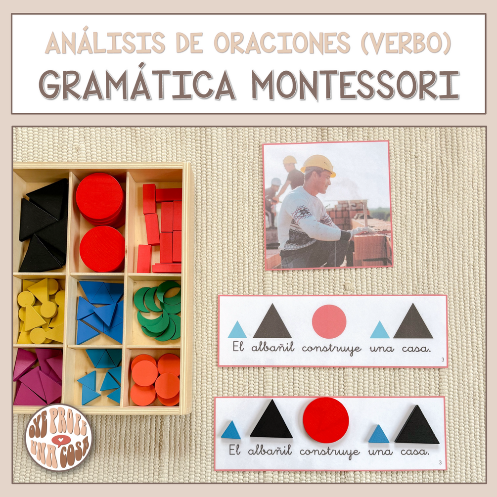 Análisis de oraciones con gramática Montessori (artículos, sustantivos ...