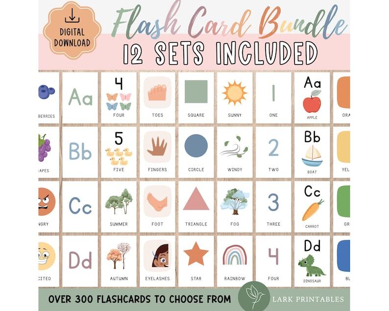 🧠🃏 Preschool Flash Card Bundle – Montessori-Inspired Toddler Learning ...