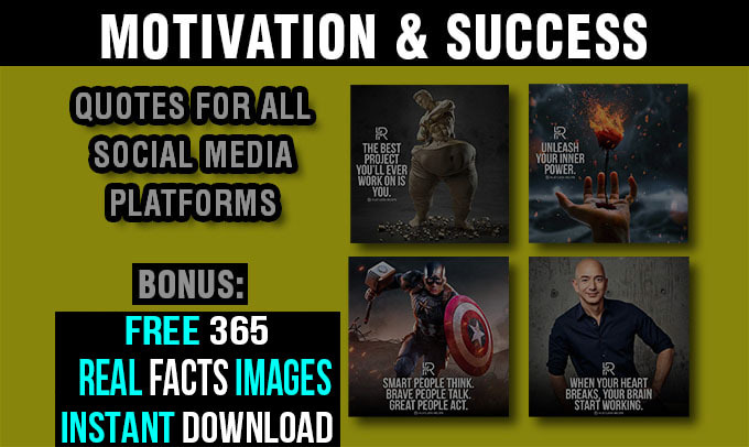 365 Motivational Quotes For your Social Media Profile - BONUS INCLUDED!