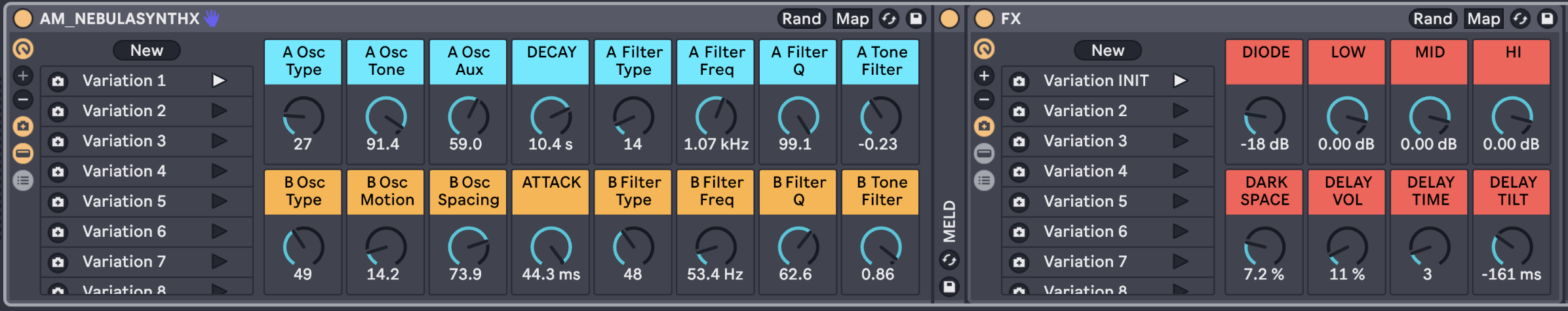 🎹 NEBULA SYNTHX INSTRUMENT RACK 🔊 FOR ABLETON LIVE 12 SUITE 🎹🛠️🎶