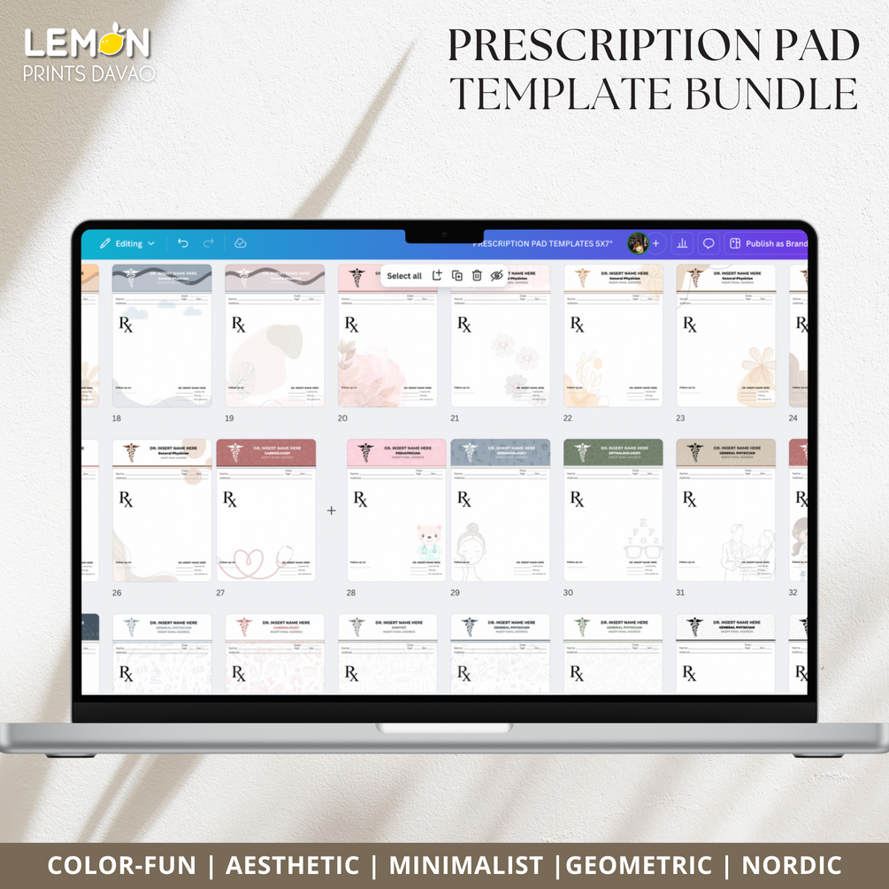 Editable Prescription Pad Template (Customizable)