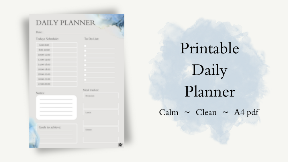 Minimalist Daily Planner – For Calm, Focused Days