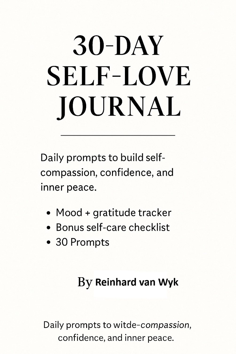 30-Day Self-Love Journal