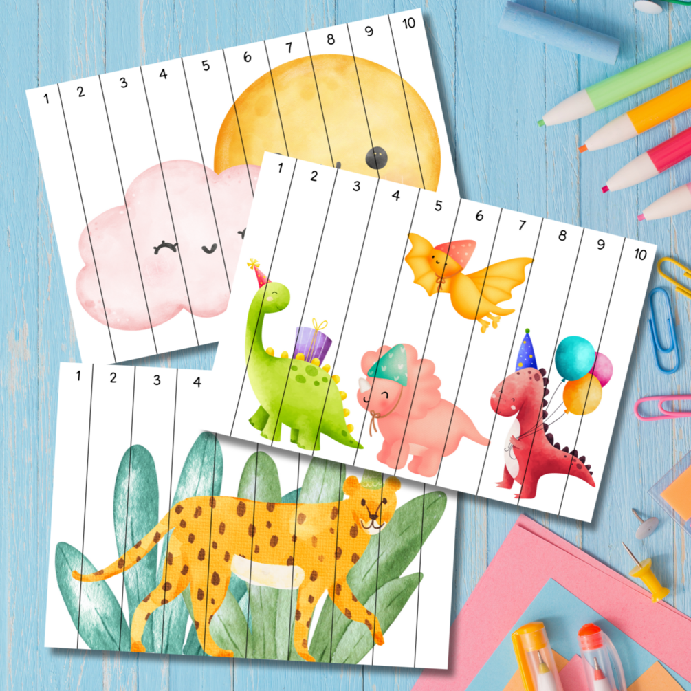 Number Puzzle for Preschoolers – Fun & Educational Counting Game for ...