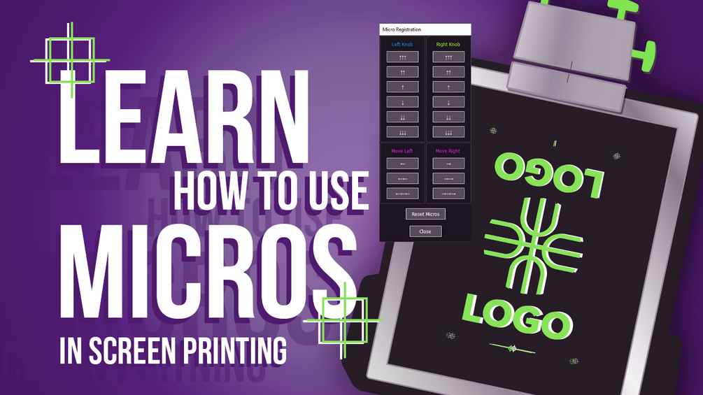 Screen Printing Micro Registration Simulator