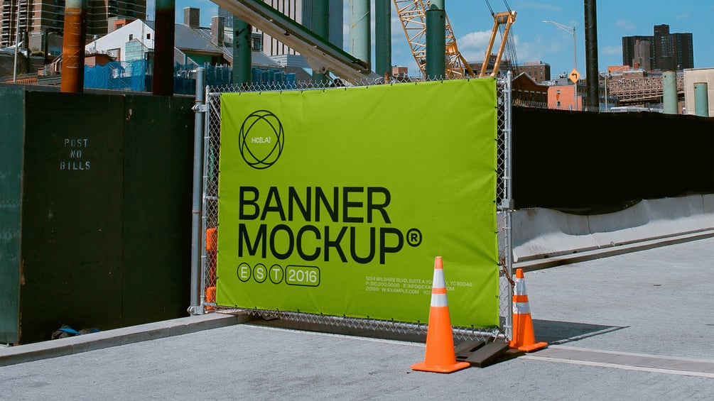 Free Urban Banner Mockup