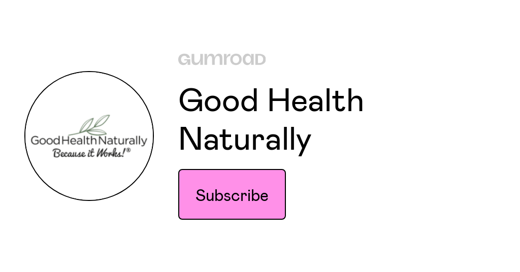 Good Health Naturally