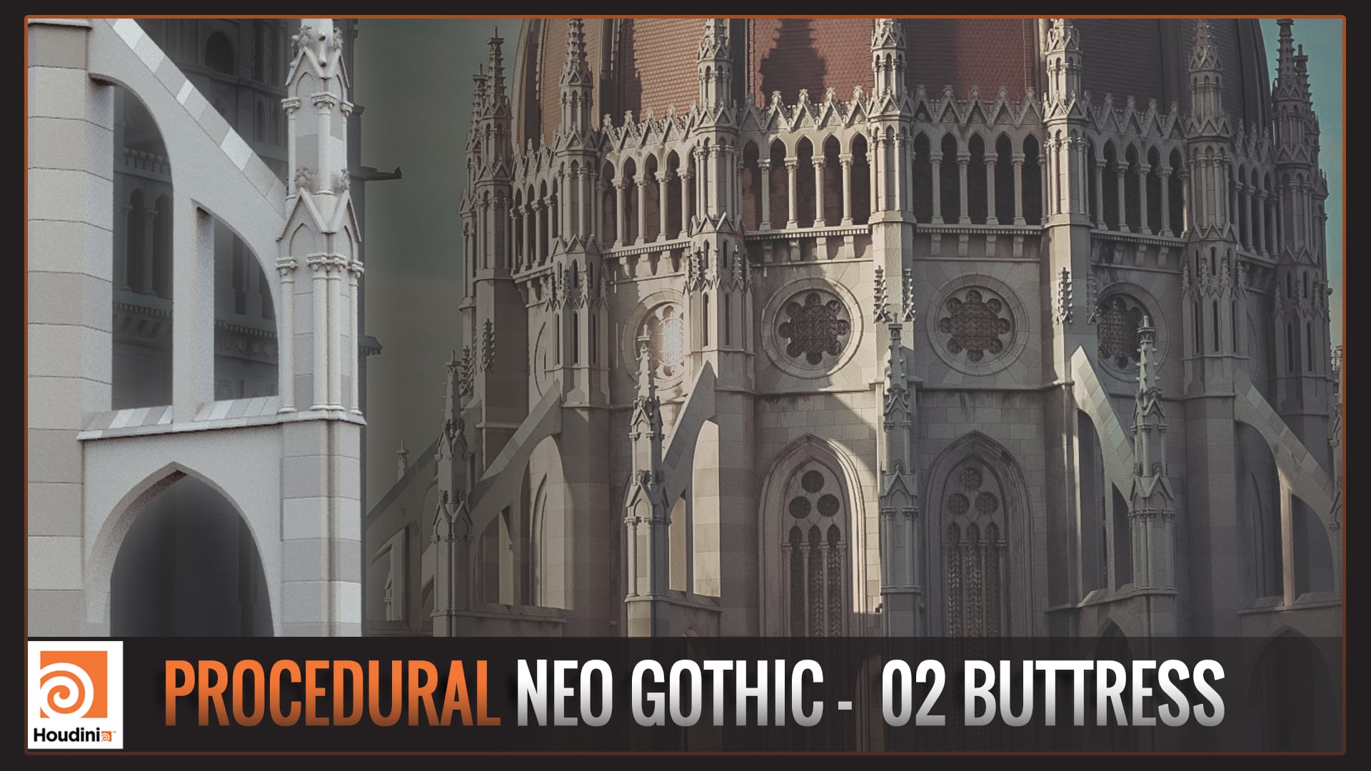 New free tutorial / NEO GOTHIC Architecture - Part 2 ! - adrienlambert