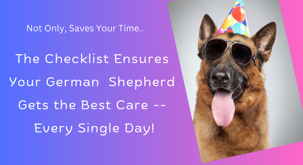 Standard Checklist of Your GSD Daily Routine