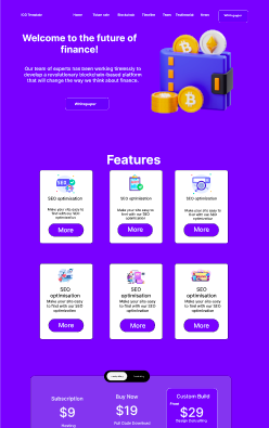 ICO Landing Page Template