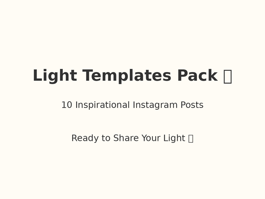 Light Templates Pack 10 Minimalist Inspiration Templates
