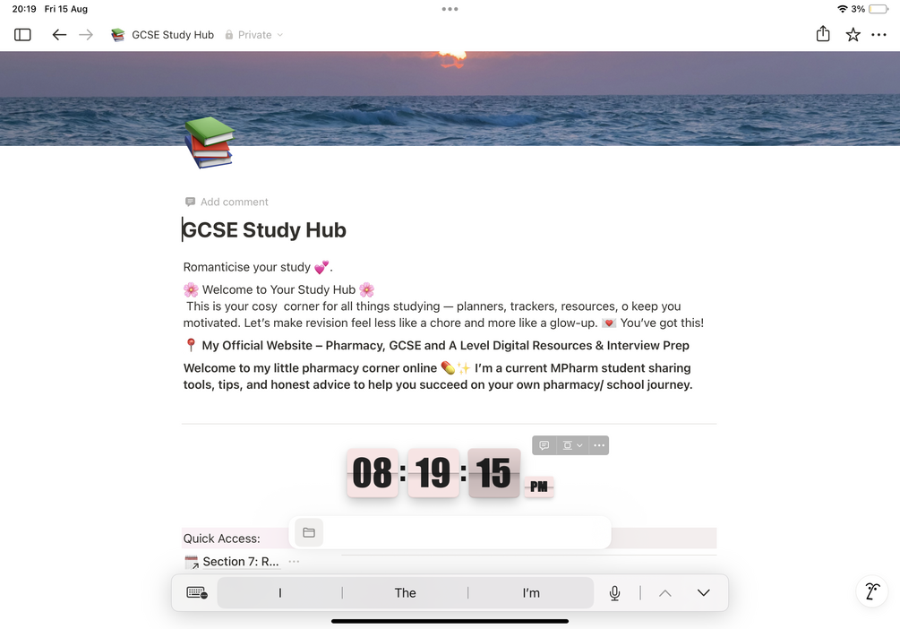 The GCSE study hub