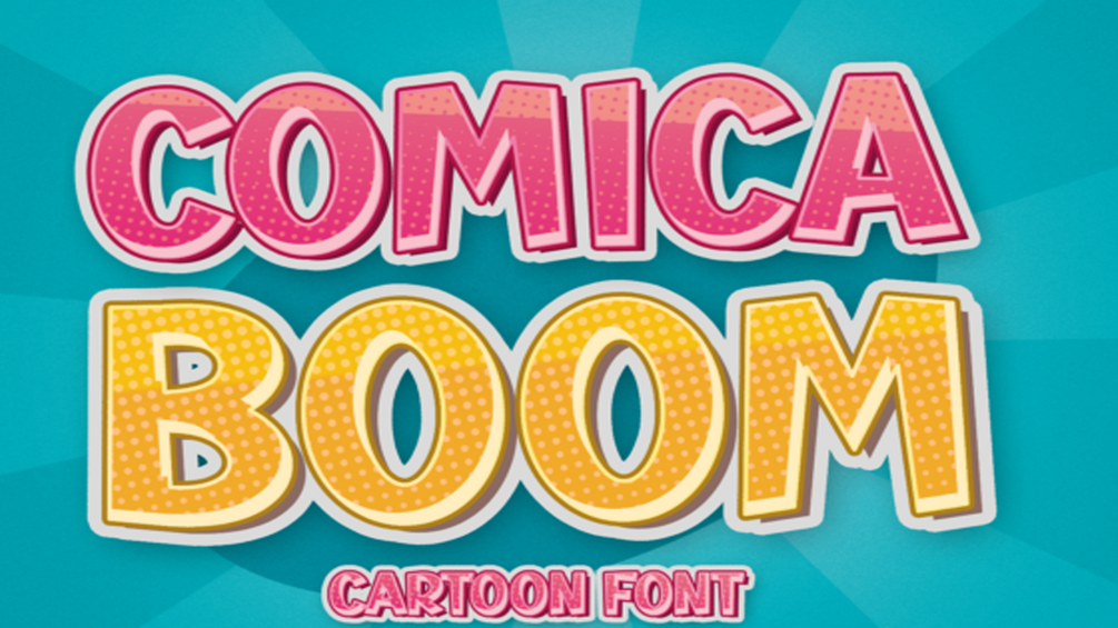Comica Boom Font – Explosive Comic Book Lettering!