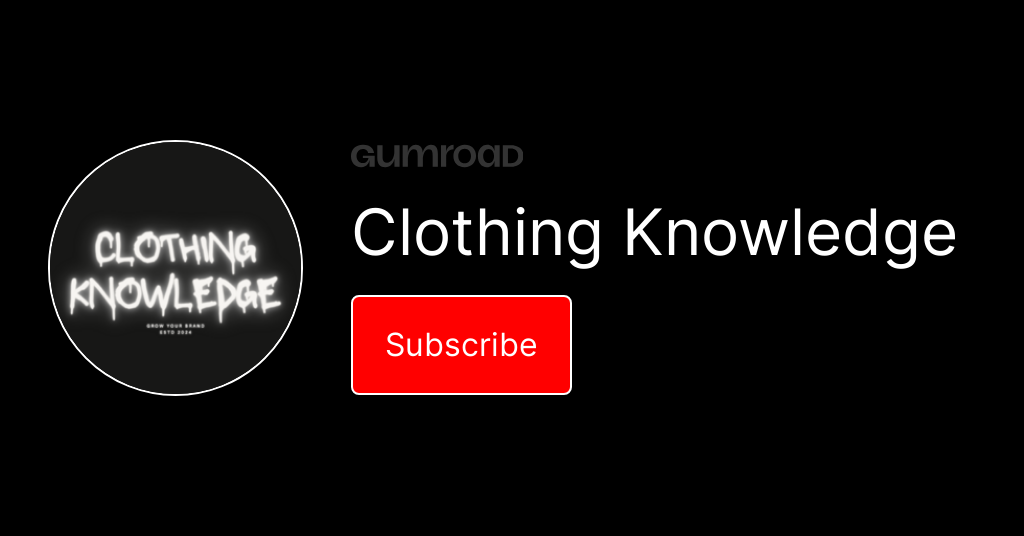 Clothing Knowledge