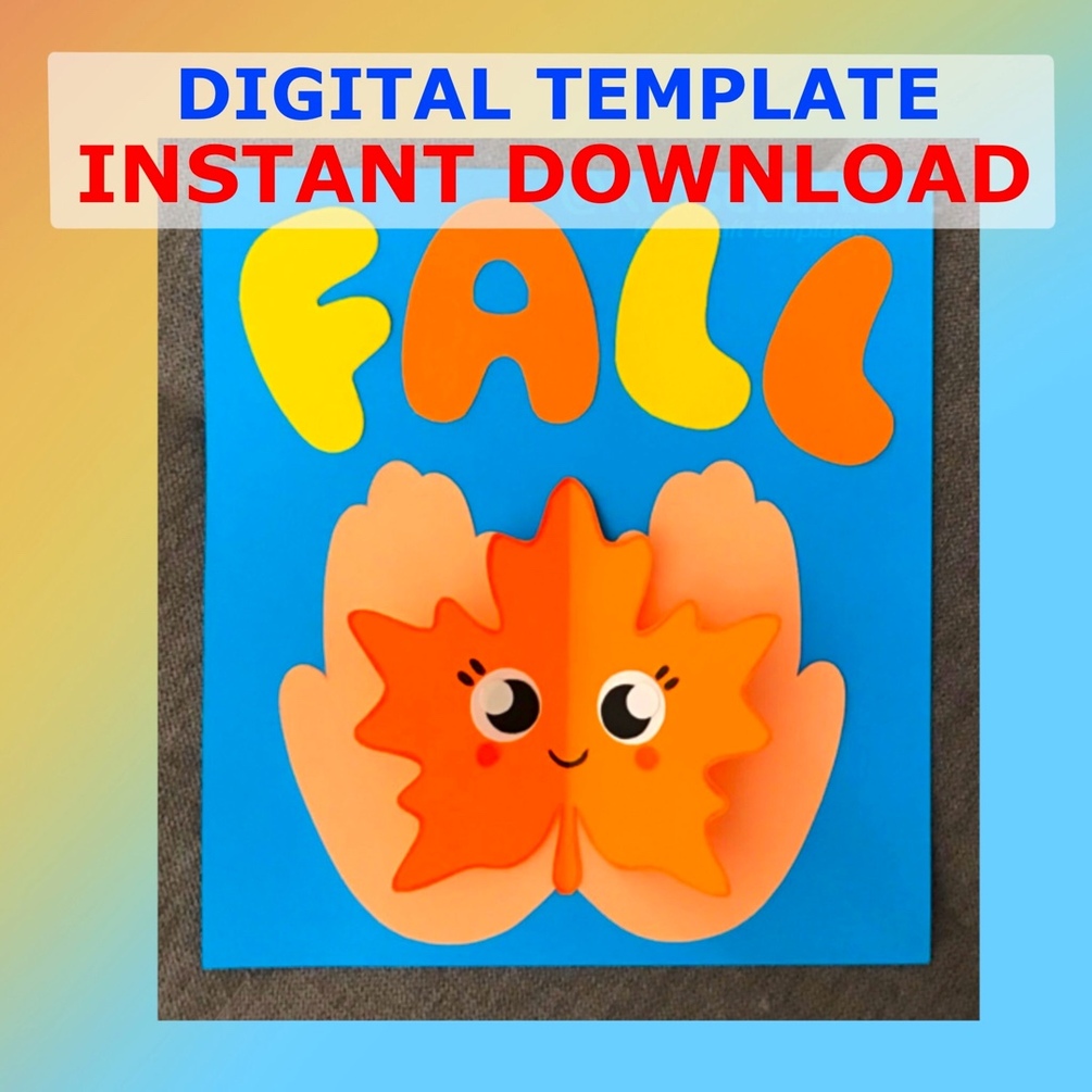 Fall Leaf Craft Autumn Leaves Kindergarten Crafts Back to School ...