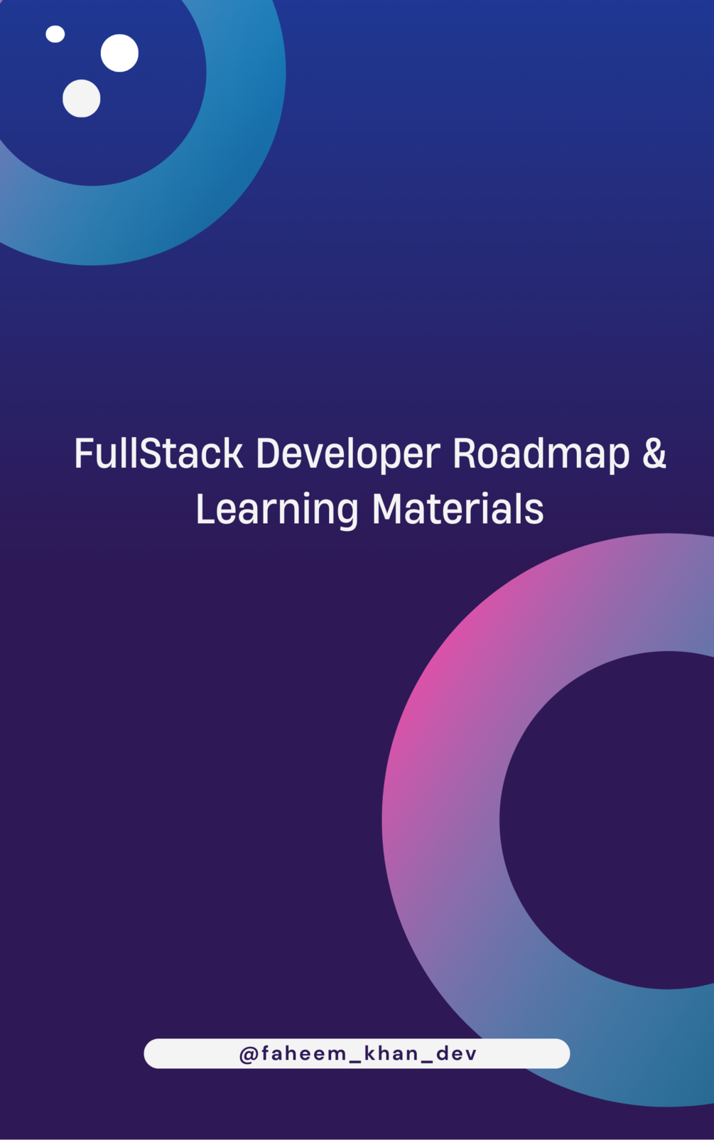 FullStack developer roadmap with 50+ resources.