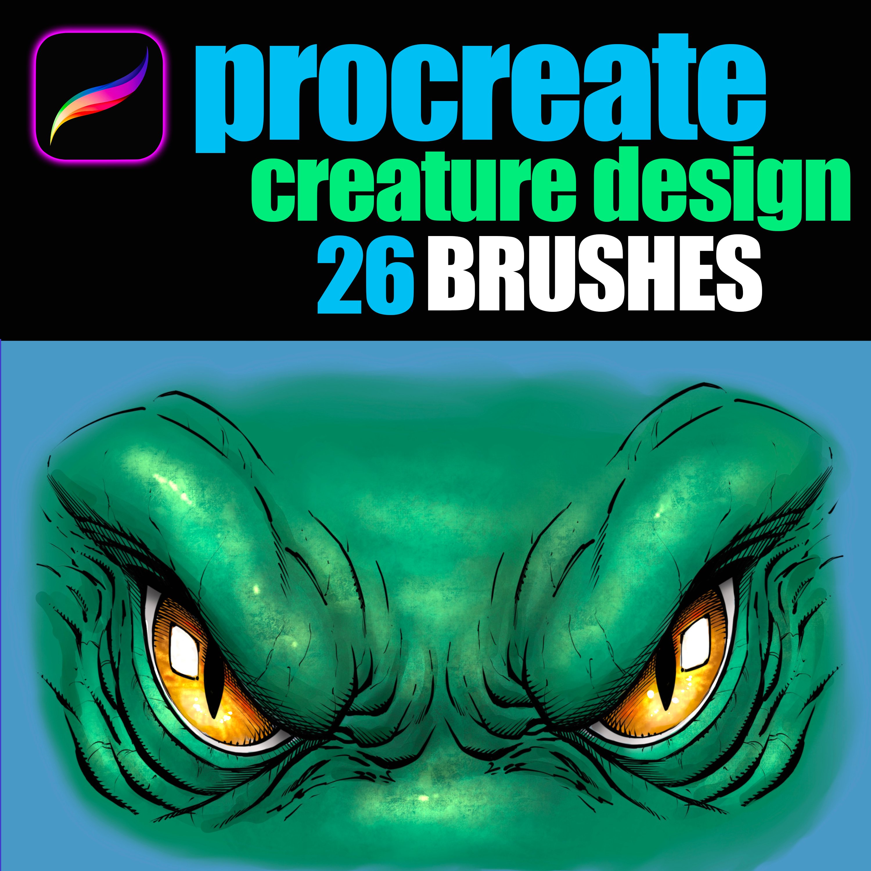 Creature Design Brushes for Procreate - Robert A. Marzullo