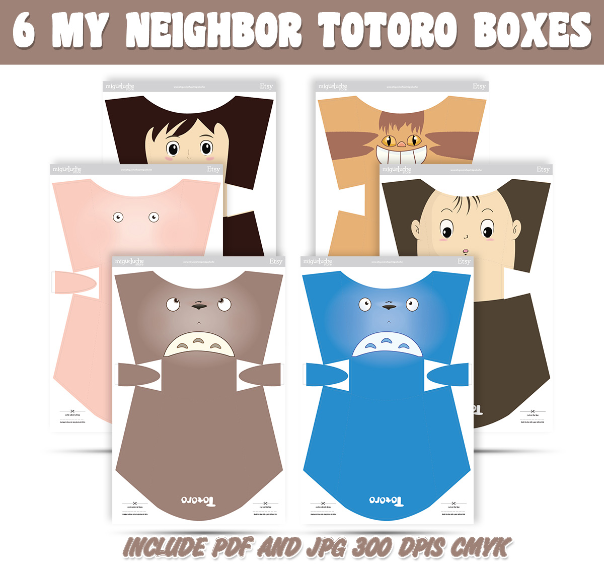 6 Totoro Boxes