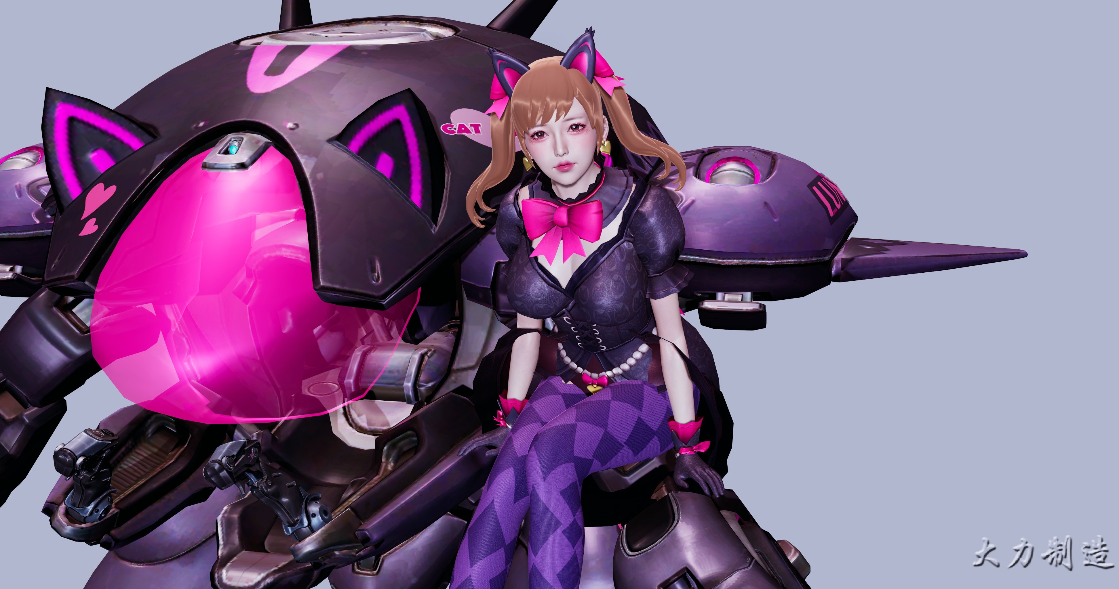 055 - HS2（HoneySelect2）+AI（AI-Syoujyo）MOD 通用-大力-DVA-黑猫+机甲