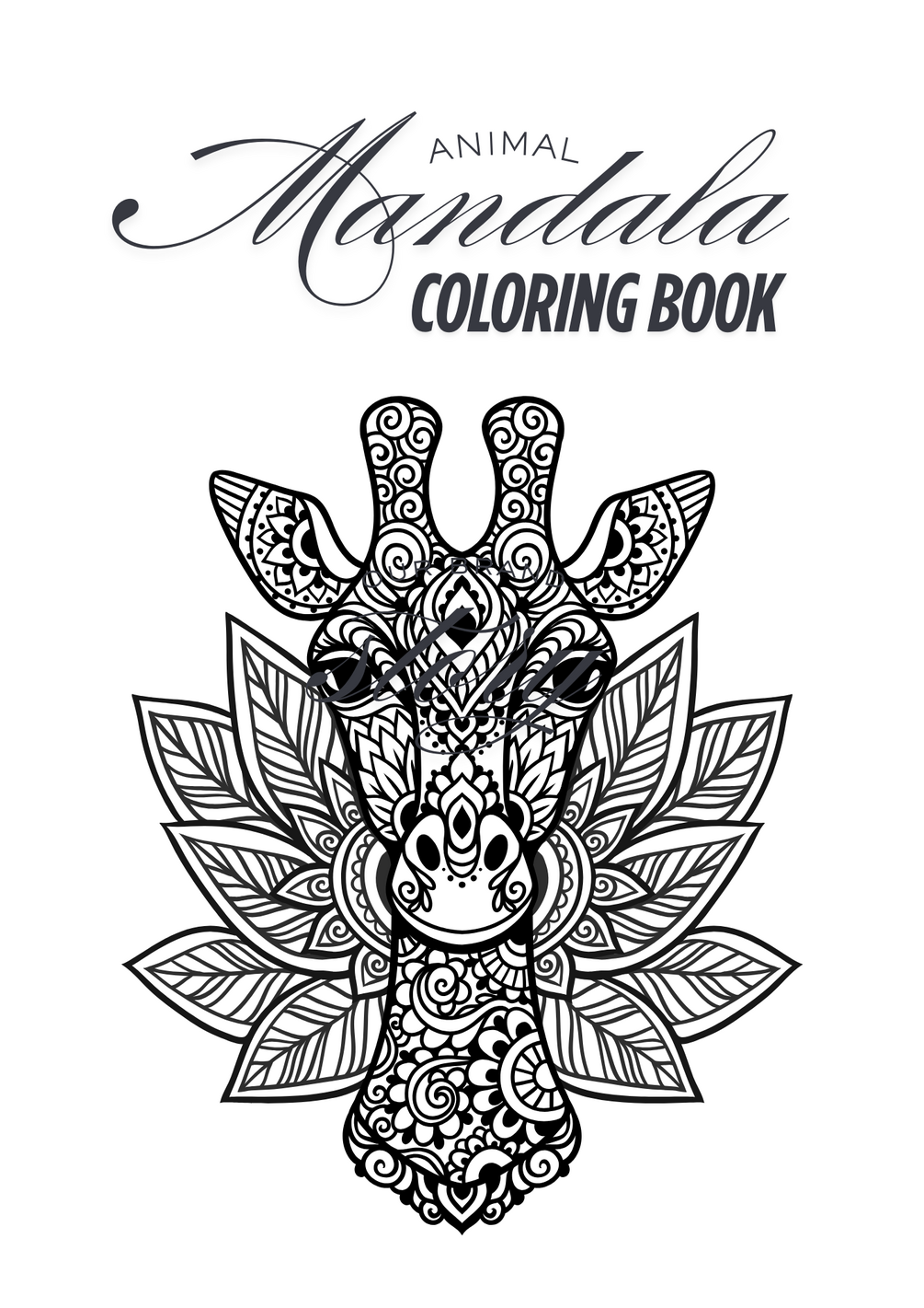 Mandala animal coloring book