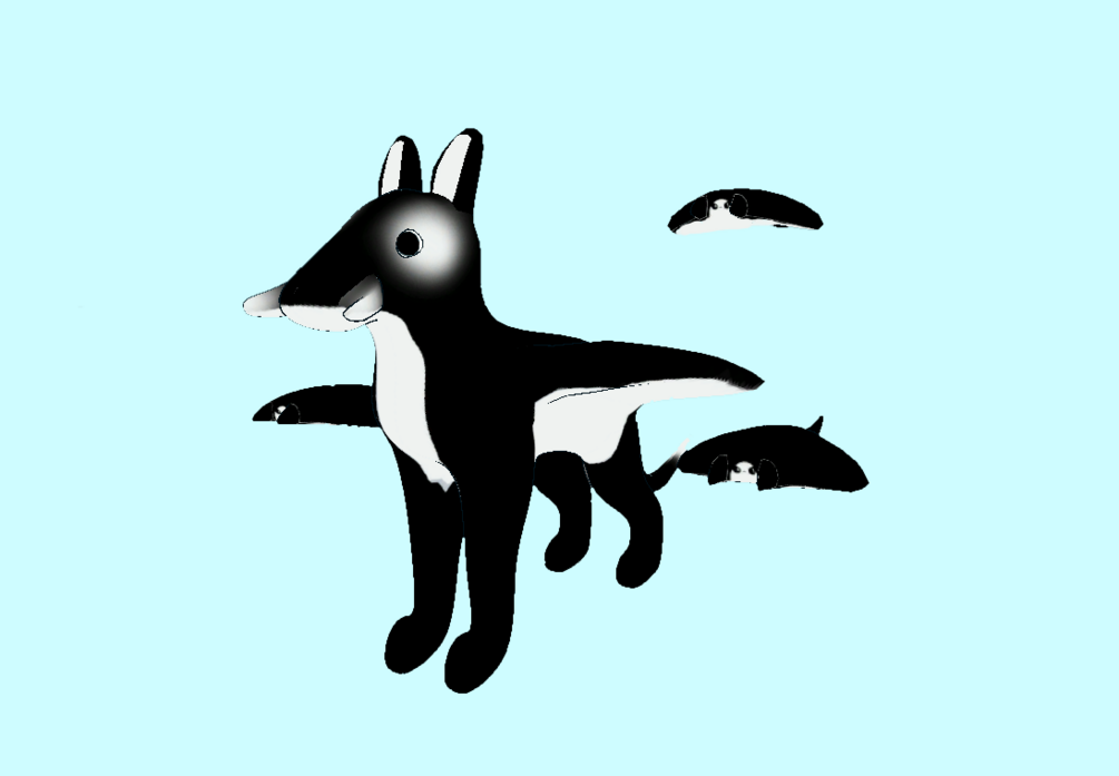 Free stingray / manta ray dog avatar for vrchat