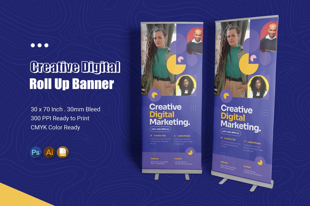 Creative Digital Roll Up Banner