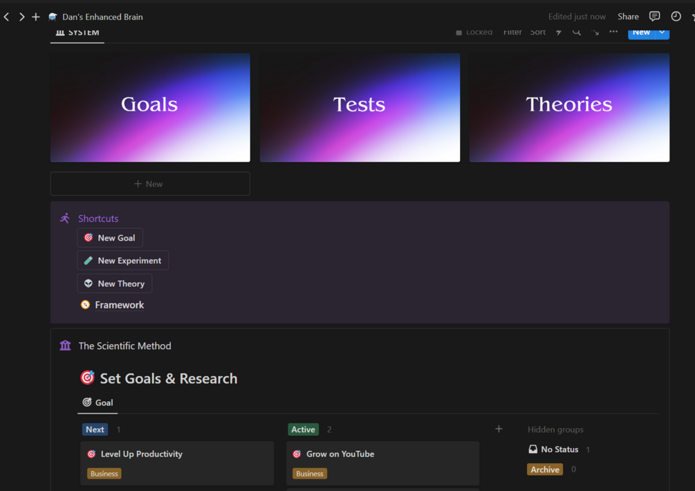 Dan's Enhanced Brain (Notion Template)