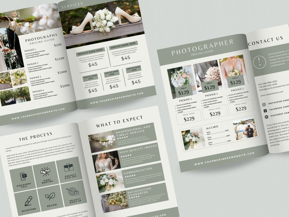 Wedding Photography Pricing Guide Template | Pricelist Template ...