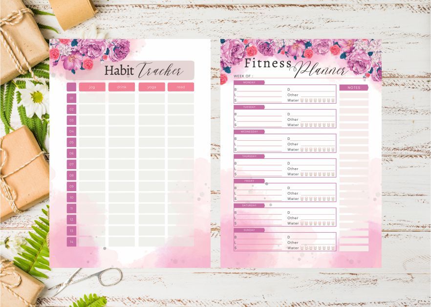 11 Floral Printable Life Planner