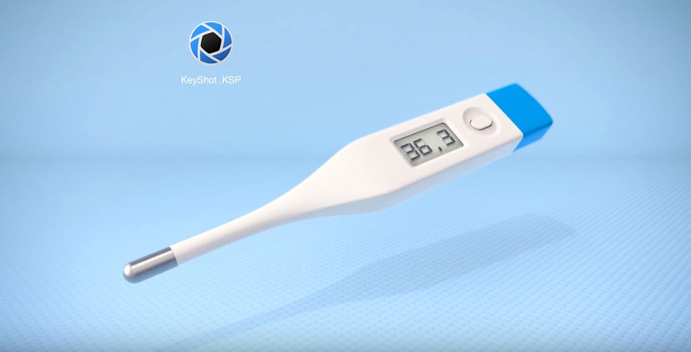 Thermometer Animation - KeyShot Scene Package