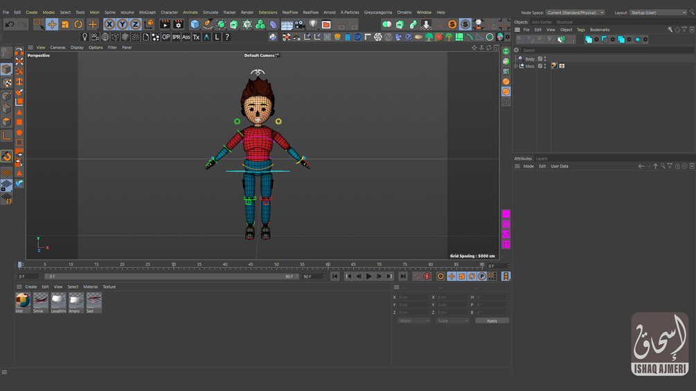 Cartoon Boy Rig – Cinema 4D