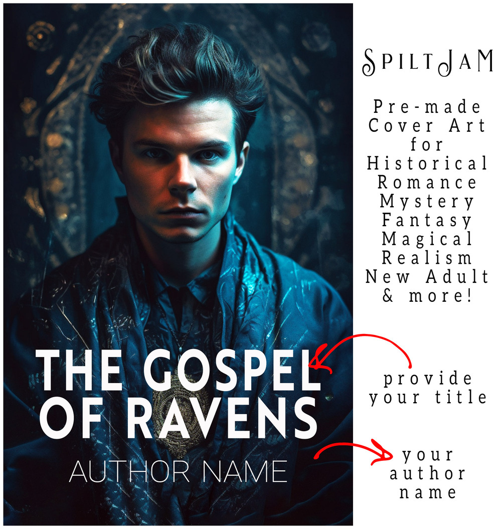 The Gospel of Ravens - Pre-made Cover Art Historical Romance Mystery ...