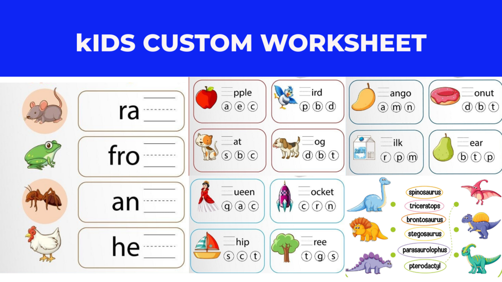 design custom activity pages for kids