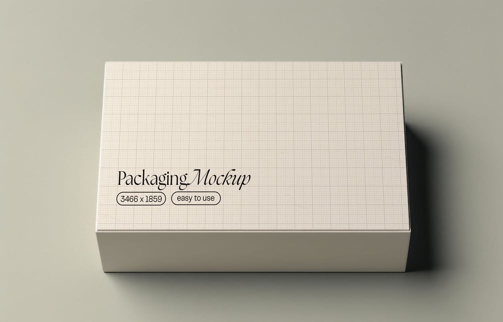 Minimalist Packaging Box Mockup / #53