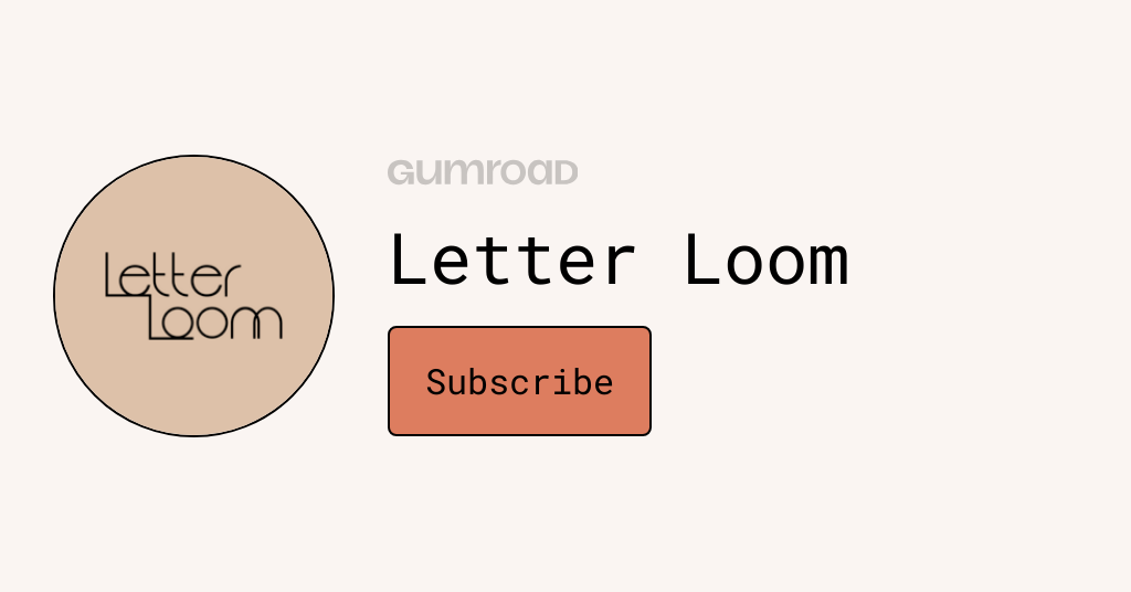 Letter Loom
