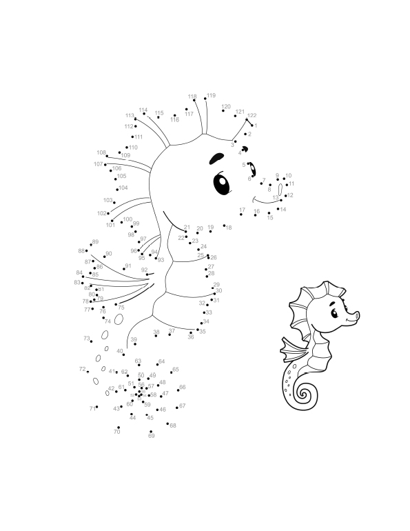 Connect Dot To Dot Coloring Book For Kids