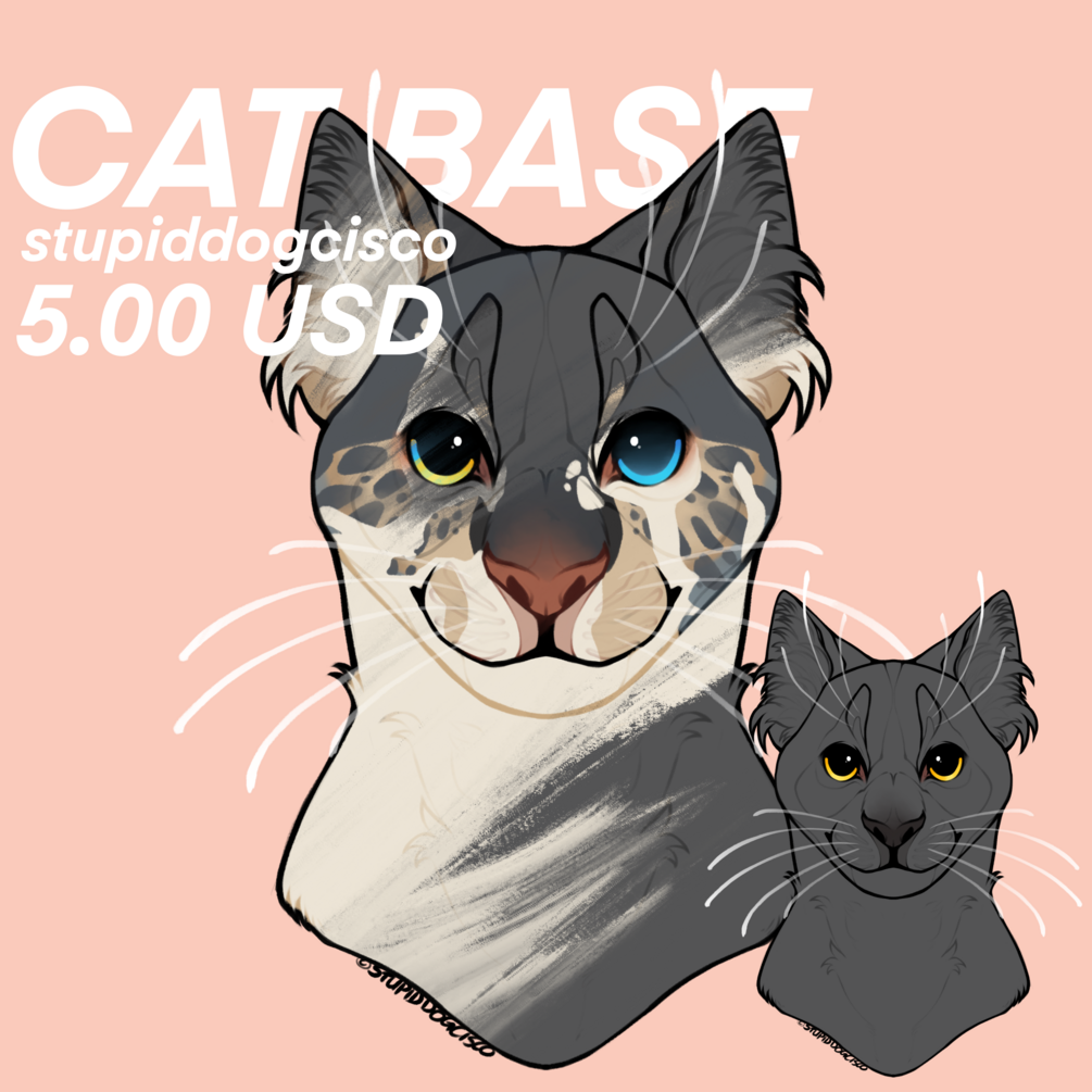 Feral Cat Bust Base
