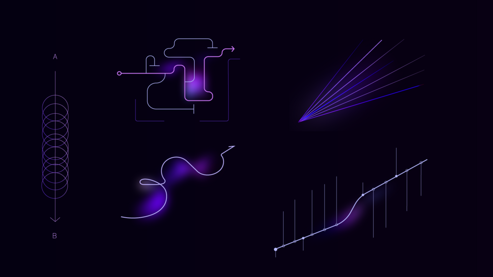 Neon Quantum Icons – Futuristic Abstract Graphics Pack