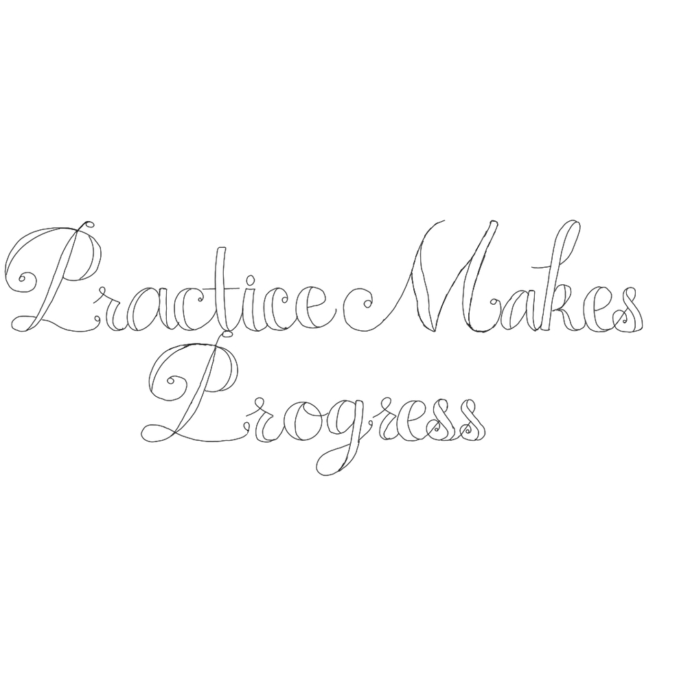 Practice Makes Progress Coloring Page