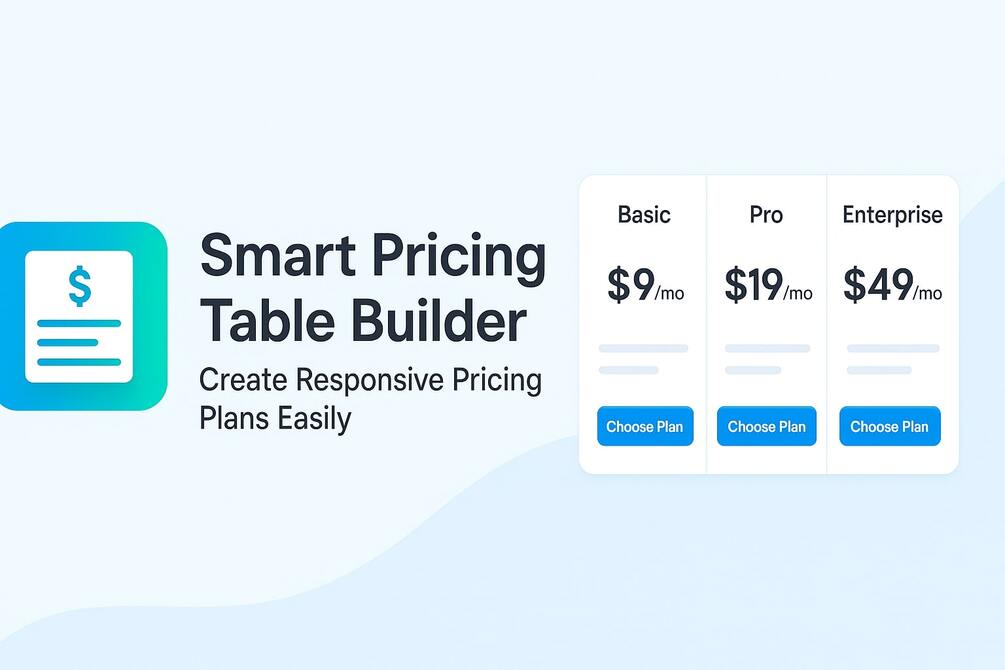 Smart Pricing Table Builder