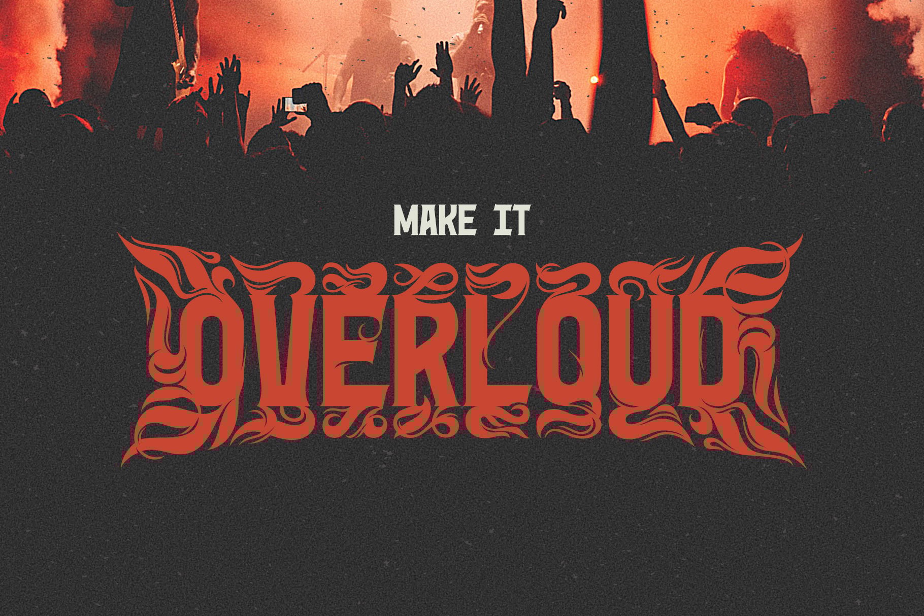 Hairy Metal - Hardcore Font