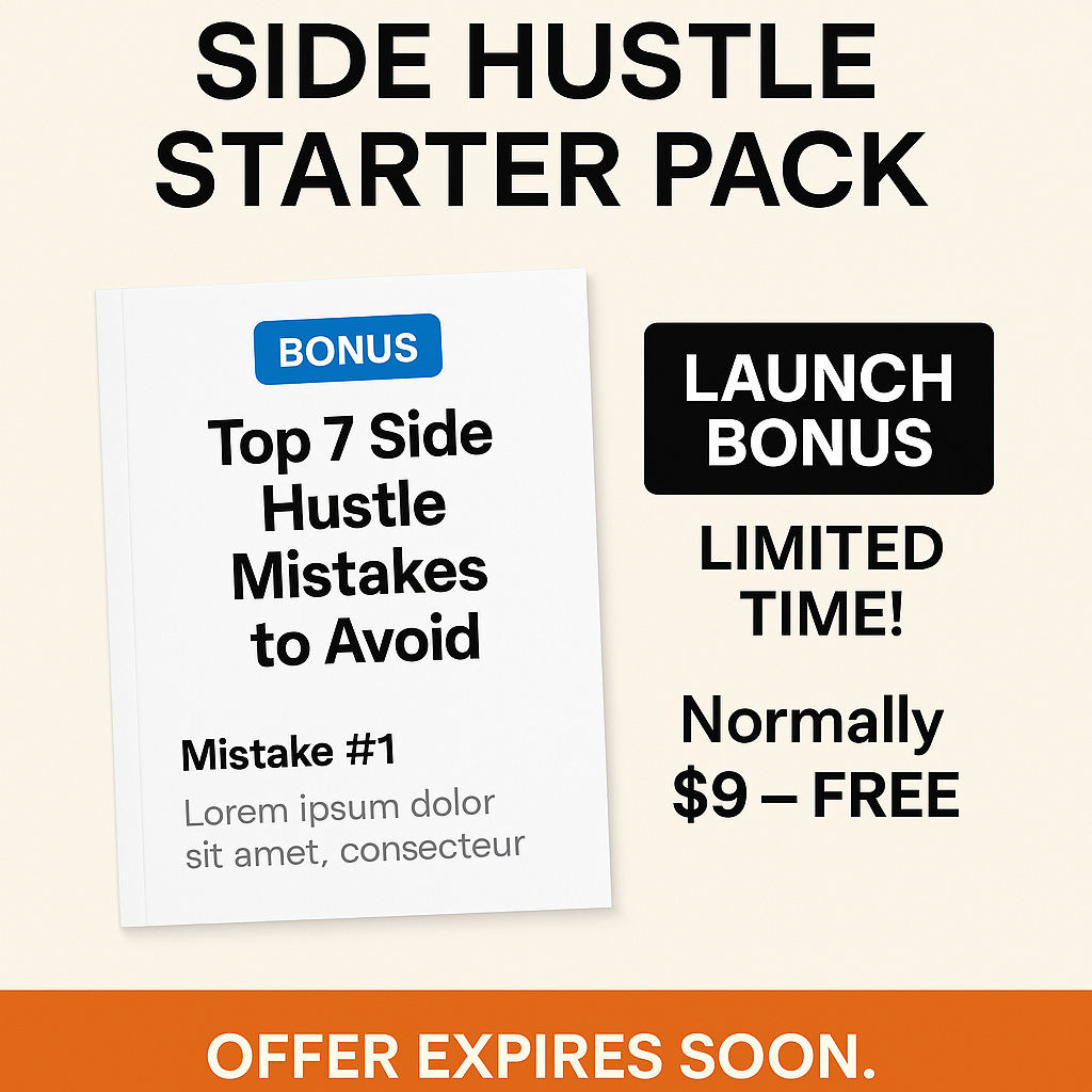 Ultimate Side Hustle Starter Pack + FREE Mistake Checklist