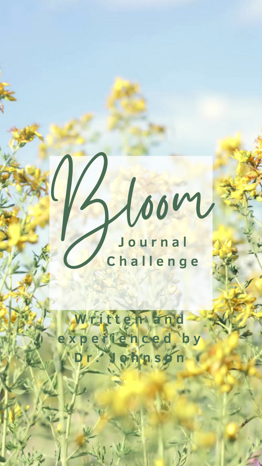 Bloom Journal Challenge