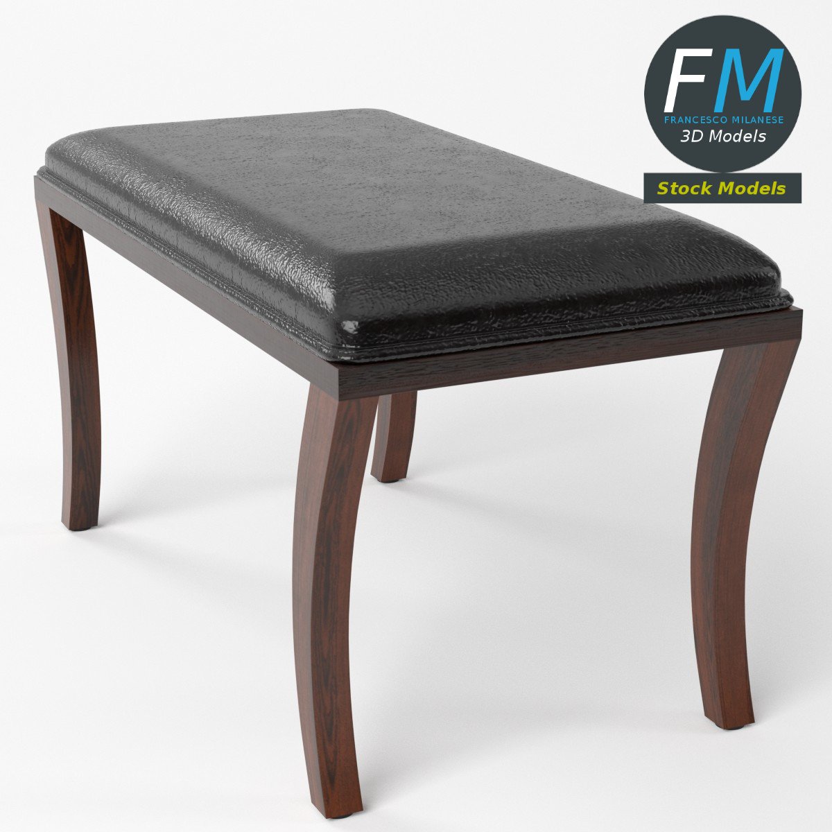 3D MODEL - Klismos bench